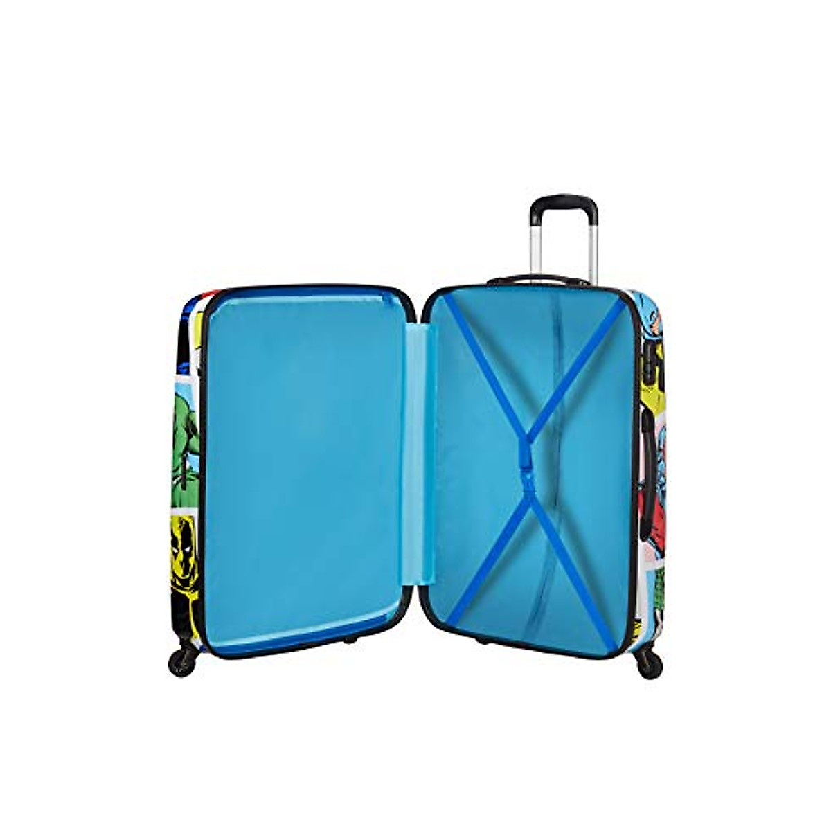 American Tourister Luggage Suitcase, Multicolored (Marvel Pop Art), L (75 cm-88 L)