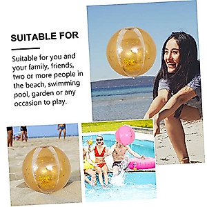 Alasum 4pcs Transparent Beach Ball Boys Beach Toys Childrens Toys Beach Balls for Kids Kid Toy Water Toy Ball Summer Pool Ball Water Playing Ball Pool Party Inflatable Water PVC
