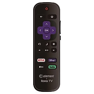 OEM Replacement Remote Control Compatible with All Element Roku TV Smart 4K Ultra HDTV 【Only Works with Element Roku TV, Not for Roku Stick and Roku Box】 (Netflix/Disney Plus/Apple TV+ / Hulu)