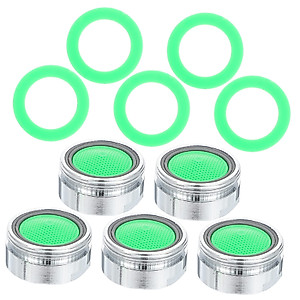 Veemoon 5 Pcs Faucet Aerator Sink Faucet Screen Water Tap Aerators Filter Bath Sink Bathtub Jets Faucet Filter Core Tub Faucet Bathtub Filter Sink Aerators Strainer Plastic Aeration Spout