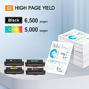 Cool Toner 4PK Compatible for HP 410X 410A CF410X CF410A M477FDW Toner Cartridge for HP Laserjet Pro MFP M477fdw M477fnw M477fdn Pro M452dn M452dw M452nw Toner Ink Printer - Black Cyan Yellow Magenta