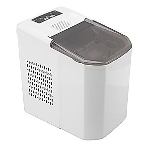 Countertop Ice Maker Machine, Portable Ice Makers, Make 9 Ice Cubes in 8 Mins, Ice Maker with Ice Scoop and Basket for Home Bar Office(US 110V)