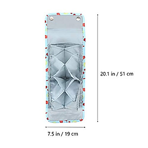 EXCEART Crochet Hook Case Portable Empty Sweater Knitting Needles Zipper Bag Tote Pouch Travel Storage Organizer for Knitting Sewing Accessories