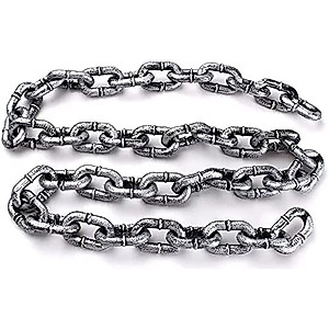 2 Pack Fake Halloween Chains Decoration, Halloween Costume Chain, 12 Feet(6Ft Each) Halloween Plastic Chain, Halloween Party Favor Sets, Great for Costume Party