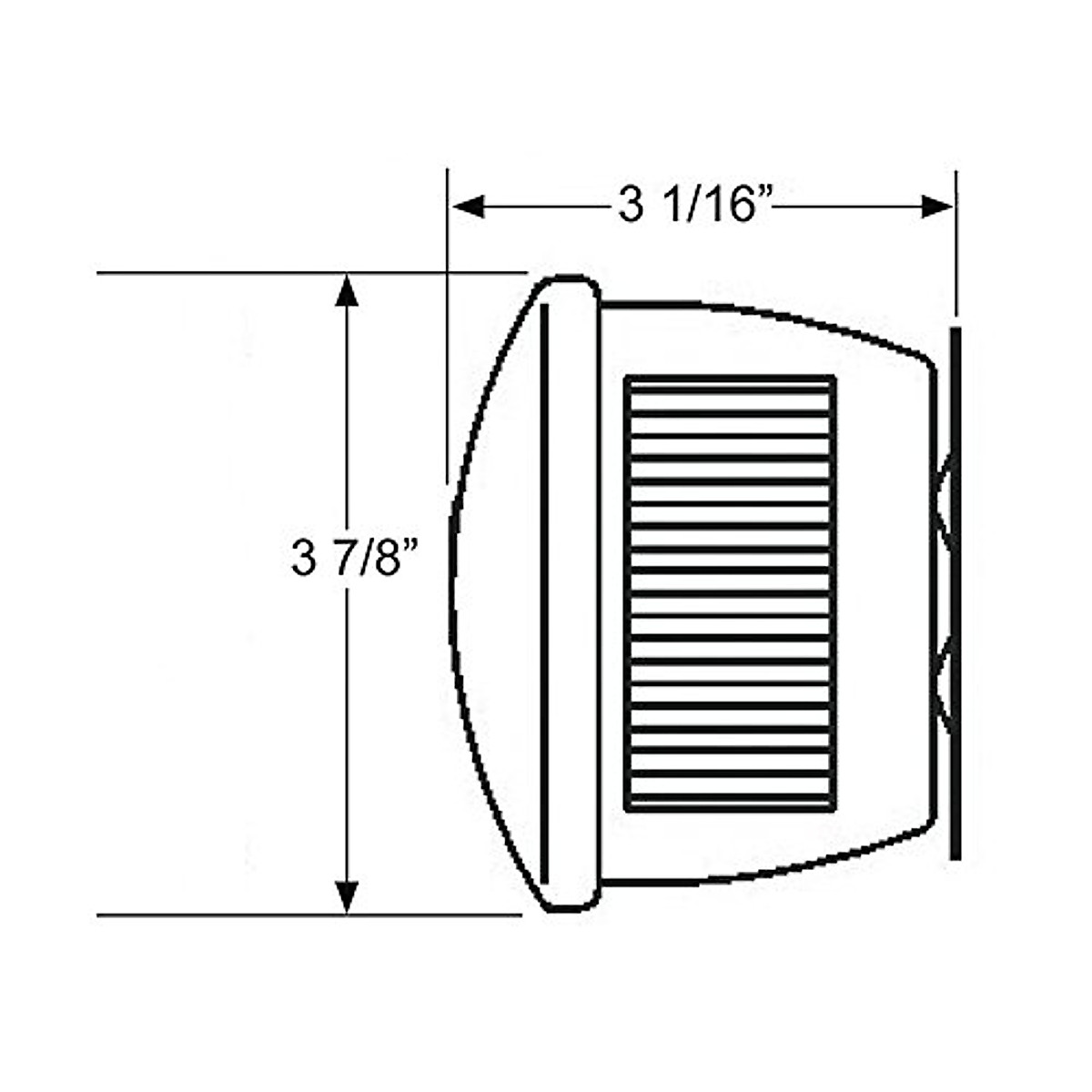 Blazer B55UW 3-7/8" Round Stop / Tail / Turn Light , Red