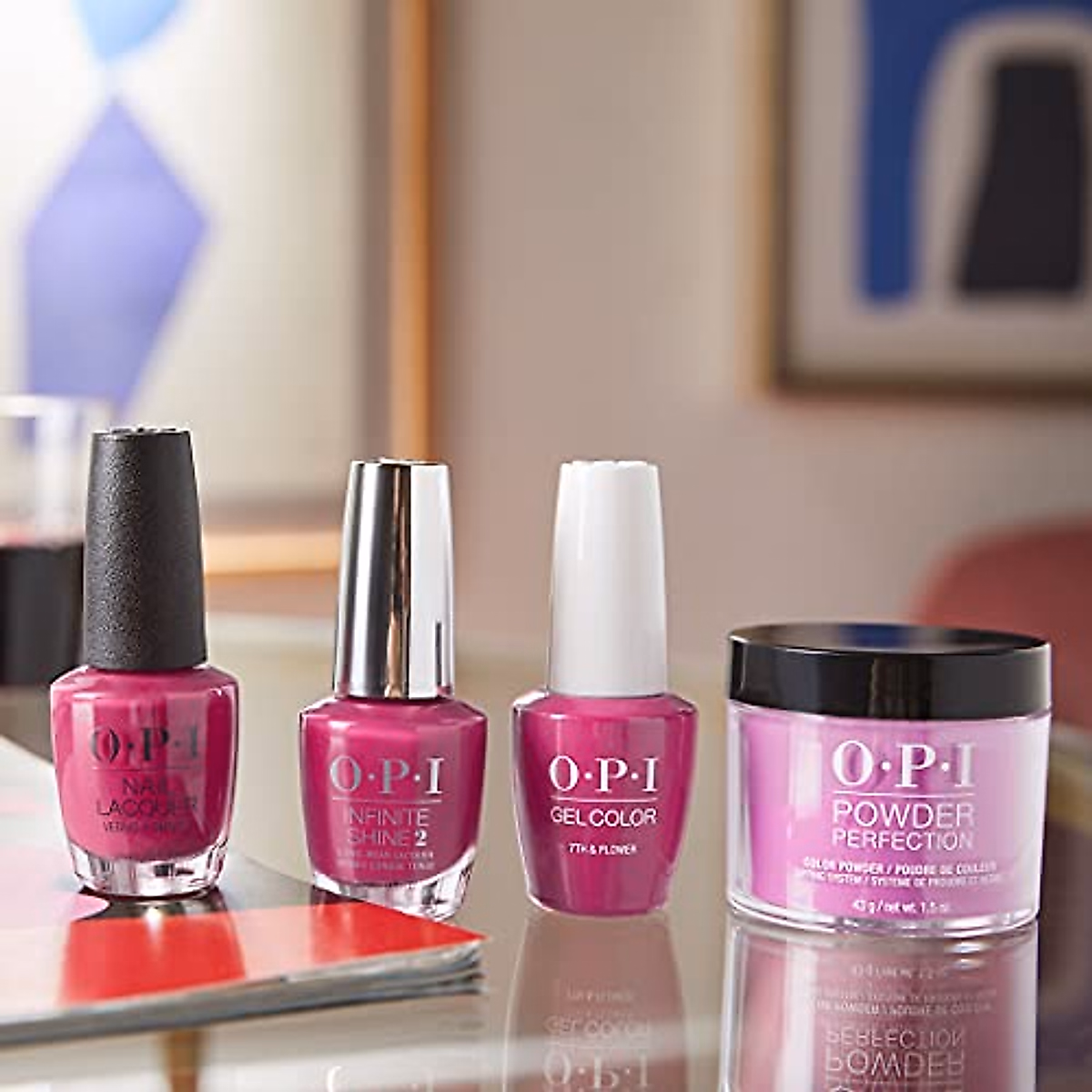 OPI GelColor, 7th and Flower, Pink Gel Nail Polish, Downtown LA Collection, 0.5 fl. oz.