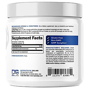 Bucked Up Creatine Monohydrate 250 Grams Micronized Powder, Essentials (50 Servings)