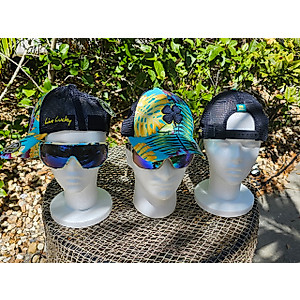 Black Clover Island Luck H 7 - Navy/Gold/Tropical/Navy Mesh - Adjustable