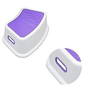 LANKUO Step Stool, Take It Along in Bedroom, Kitchen, Bathroom and Living Room. Great for Potty Training! (Purple)