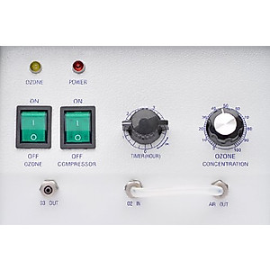 MP-3000 Ozone Generator, Light-Duty Ozonator, for Water-use with optional oxygen Hookup, up to 3000 mg/hr, with Timer Function