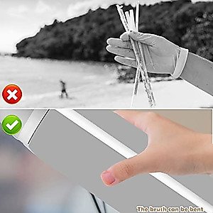 6Pcs Straw Replacement for Owala Water Bottle,Reusable Plastic Straws Clear Drinking Straws with Cleaning Brush,Straws for tumblers Long Compatible with 14 oz/ 24oz/ 25oz/32oz/40oz,Bottle Accessories