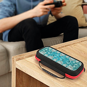 AoHanan Switch Carrying Case Traditional Ottoman Turkish Switch Game Case with 20 Games Cartridges Hard Shell Travel Protection Storage Case for Console & Accessories