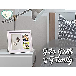 Lime Clay Hand/Footprint Photo Frame for Babies, Kids, and Pets – Includes 9” x 11” Colored Wood Photo Frame, Roller, Mounting Hardware, and Instructions -"Pose"ies