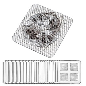 50 PCS Floor Drain Sticker, Disposable Hair Drain Catcher Sticker, Hair Catcher Mesh Stickers, Sink Drain Strainer Screen Catcher, Shower Drain Hair Catcher Sticker, Use for Bathroom, Bathtub, Laundry