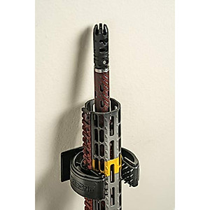 QuiverGrip UtilaGrip Single Shotgun & Rifle Gun Rack - Gun Rack - Wall Mount - Wall Organizer - Weapons Rack - Adjustable Firearm Storage - Wall Mounted Gun Holder