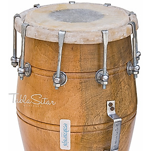 Maharaja Musicals Dholak Drum, Mango Wood, Bolt-tuned, Padded Bag, Spanner, Dholki Musical Instrument (PDI-104)