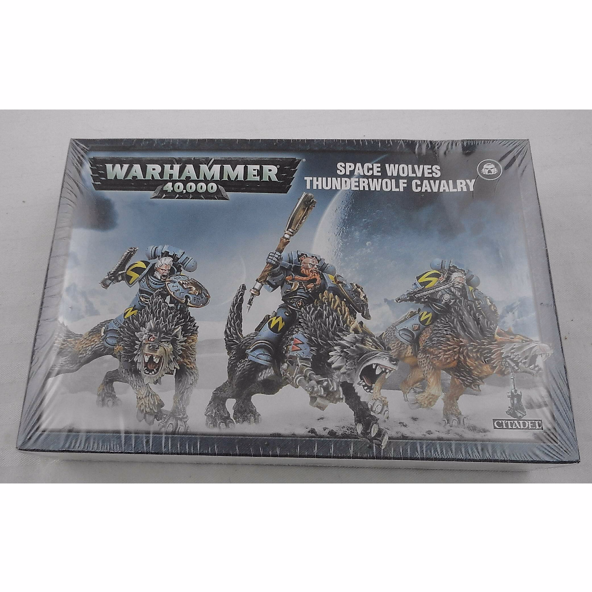 Games Workshop 99120101091 Space Wolves Thunder Wolf Cavalry Action Figure, Black