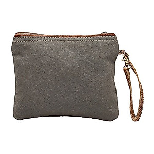 Myra Bag Adventure Begins Upcycled Canvas Wristlet Bag S-1020