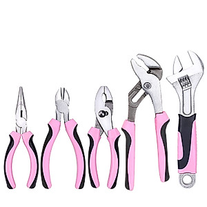 FASTPRO 5-Piece Pink Utility Pliers Set
