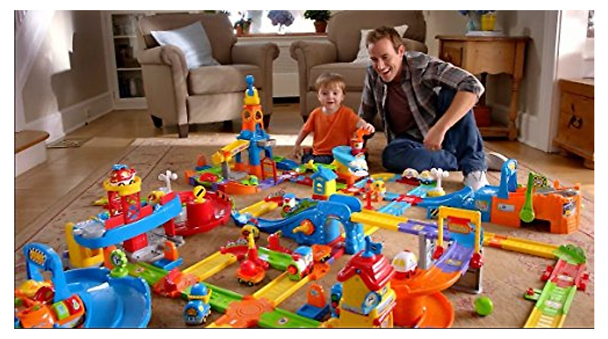 VTech Go! Go! Smart Wheels Train Station Playset for Kids 1-5