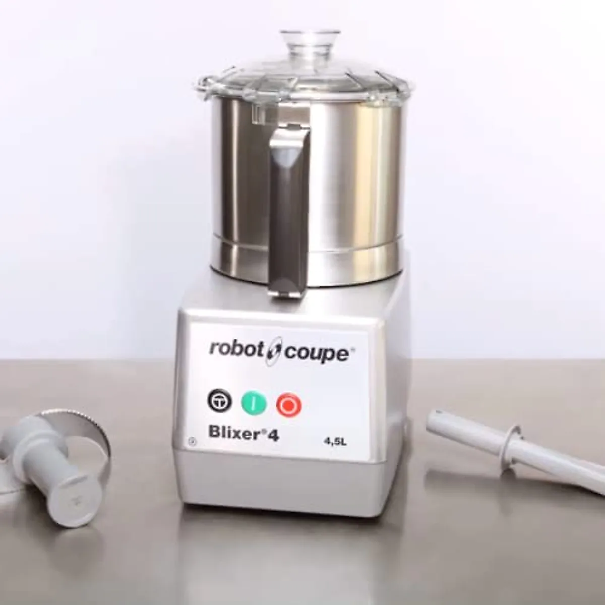 Robot Coupe BLIXER 4 Blixer Vertical Commercial High Speed Blender/Mixer, 4.5-Quart Stainless Steel Batch Bowl, 1 Speed, Stainless Steel, 120 Vol, 1-1/2 hp