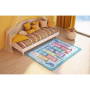 Play Area Rug for Boys & Teens. Cool Carpet for Bedroom,Soft & Non Slip Skid, Printed Large Indoor & Outdooe Floor Mat 63" x 31"