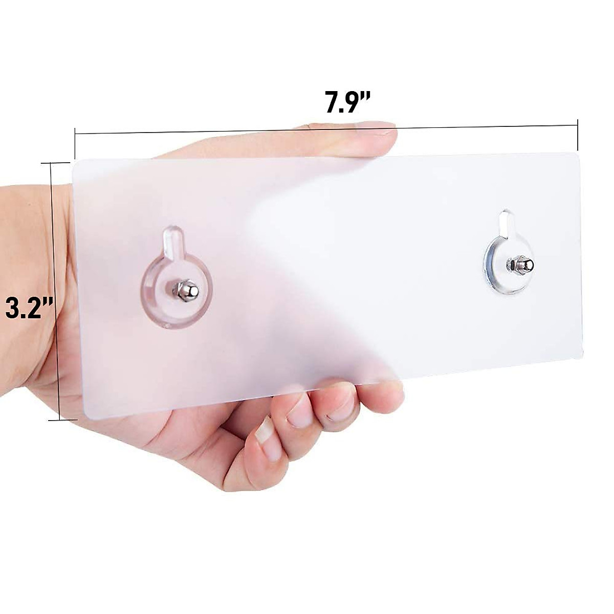 Bakzon 4 Pack Shower Caddy Adhesive for Replacement, Strong Transparent Adhesive for Caddy Sticky Pads, No Drilling for Corner Shelf Basket, Bathroom Storage Shelves, Kitchen Racks and Soap Holder