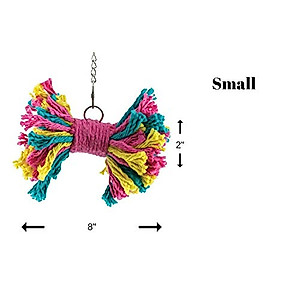Sweet Feet and Beak Chew Popper Bird Foraging Toy - Toys for Bird Cages - Tough Plastic Pet Toy - Foraging Toys for Parrots, Cockatiels, Lovebirds, Budgies & Other Birds - Bird Accessories (Small)