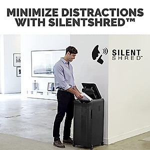 Fellowes AutoMax 350C Cross-Cut Commercial Office Auto Feed 2-in-1 Paper Shredder with 350 Sheet Capacity (4694001)