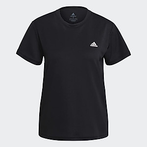 adidas womens Small Logo Tee Black/White 1X