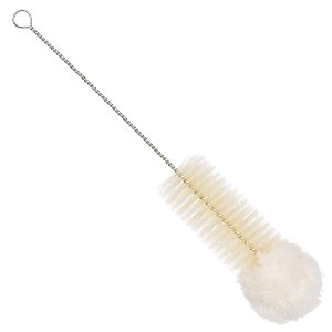 Redecker Natural Pig Bristle and Cotton Cleaning Brush, 12-5/8-Inches