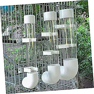 balacoo 3 pcs Parakeet Drinker S Bottle Conure for Drinking Grey Bird- Feeder Love Macaw Bottles Automatic Budgie Supplies Device Dispenser Lovebird Water Feeding Bird African Size