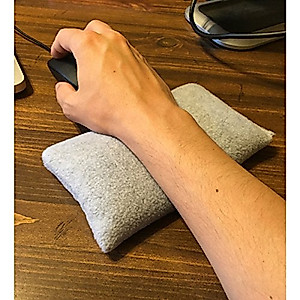 Ergonomic Wrist Rest Bean Bag for Computer Mouse for Pain Relief of Tendinitis, Carpal Tunnel, and Forearm Discomfort