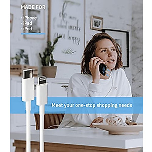 Fast Charger iPhone, 20W USB C Wall Charger with MFi Certified 6 FT Charger Cable Type C Charger Adapter Compatible with iPhone 14/14 Mini/14 Pro Max/13/13 Mini/13 Pro Max/11 Pro Max/XS Max/XS/XR/X