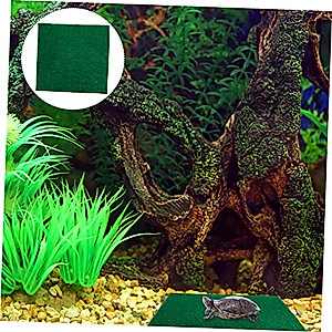 EXQUIMEUBLE Turtle Terrace Mat Garden Turf Decorations Turtle Basking Platform Turf Yard Turf Artificial Grass Turf Simulation Grass Garden Turf Carpet Lawn Turf Fish Tank Turtle Tank Resin