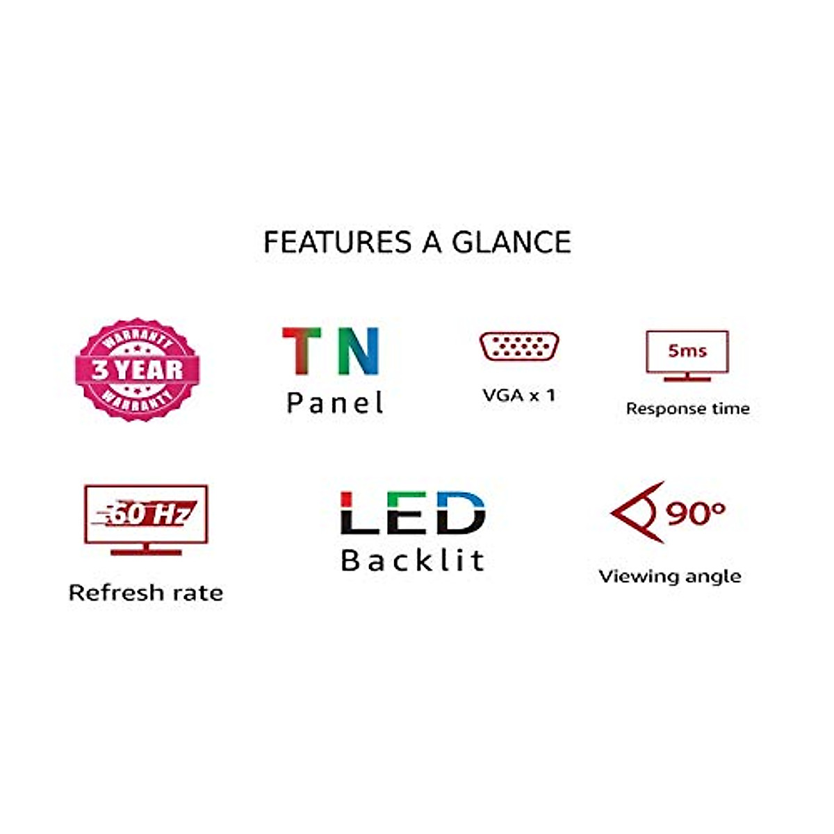 Dell E2016HV VESA Mountable 20" HD+ Screen LED-Lit Monitor,Black — 🛍️ ...