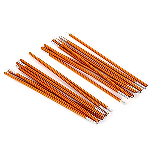Health Gear Tent Pole Repair Kit, 3.6m Aluminium Alloy Tent Pole Segments Replacement Tent Building Supporting Rod for Camping Hiking Backpacking Tent, 2pcs