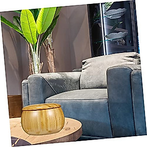 Hohopeti 1pc Wool Bowl Yarn Bowl with Lid Knitting Yarn Bowl Yarn Storage Holder Yarn Container Crochet Yarn Bowl Crochet Hooks Wool Yarn Bowl Crochet Yarn Holder Knitting Bowl Wooden