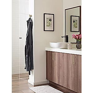 Amerock BH26542BBZ | Golden Champagne Single Robe Hook | 2-1/4 in. (57 mm) Length Towel Holder | Arrondi | Towel Hook for Bathroom | Bathroom Hardware | Bath Accessories