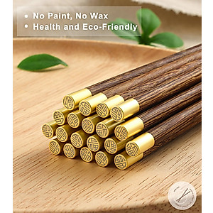LOROTOCO 100 Pairs Wooden Chopsticks | Reusable | Dishwasher Safe | Bulk | Chinese- （9.84in）