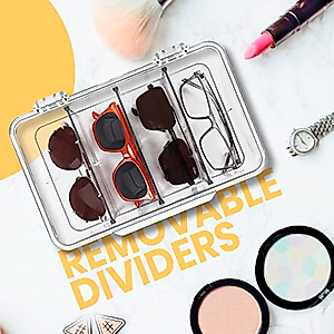 Utopia Home Eye Glasses Holder (Pack of 3) - Premium Sunglass Organizer - Eyeglass Holder & Glasses Storage Organizer for Sunglasses, Reading Glasses & Accessories (Clear)