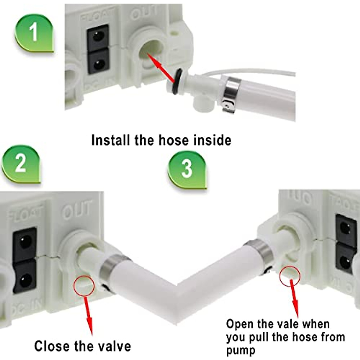 TDRSUPER Bottled Water Dispenser Pump System with Single Inlet, 110V 60PSI Drinking Water Electric Water Pump,Compatible with Coffee/Tea Maker, Water Dispenser,Ice Maker,Refrigerator