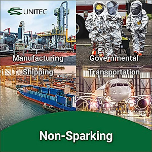 CS Unitec | Non-Sparking Aluminum Bronze Flange Wedge with Lanyard Hole | Metal Pipefitting Welding Tool | 1/2 in x 3/4 in x 4 in