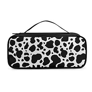 Puganiruo Stethoscope Case for Classic III,Black and White Cow Stethoscope Bag for Lightweight II S.E,Cardiology IV,Extra Room for Doctor & Nurse Accessorie Portable