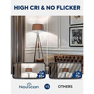 Nouscan 200W Equivalent LED Light Bulb, 2800LM Super Bright A21 LED Bulb, Daylight 5000K, 25W Energy Saving, E26 Medium Base, 120V for Garage, Warehouse, Shop, Living Room, Non-Dimmable, 2 Pack