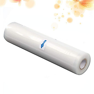 DOITOOL Roll Storage Bags Vacuum Sealed Food Preservation Bag Vaccum Sealer Storage Bags Vacume Saver Bags Vaccume Seal Bags Vacuum Bag Sealer Food Sealer Protective Bag White Embossed