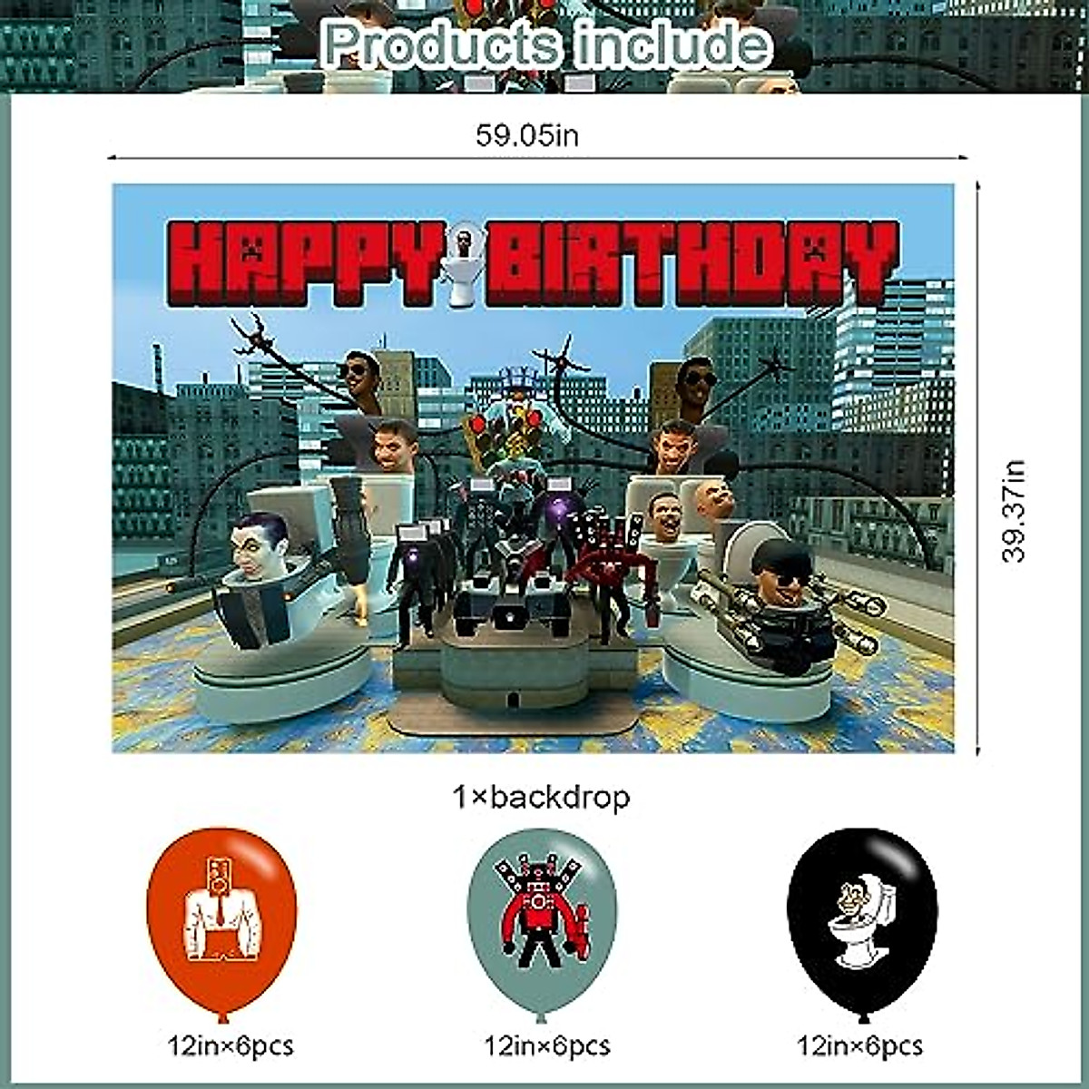 𝓢𝓴𝓲𝓫𝓲𝓭𝓲 𝓣𝓸𝓲𝓵𝓮𝓽 Birthday Party Backdrop,𝓢𝓴𝓲𝓫𝓲𝓭𝓲 𝓣𝓸𝓲𝓵𝓮𝓽 Birthday Party Decoration, 𝓢𝓴𝓲𝓫𝓲𝓭𝓲 Theme Birthday Banner Shoot