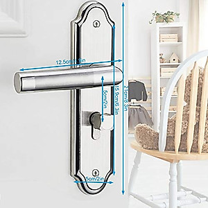 SONGJIA Universal Simple Door Lock Stainless Steel Safety Door Handle Locks for Bedroom Bathroom Interior Door Hardware Accessories