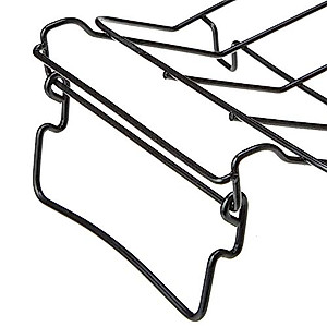 Goodcook Quick Roaster Pan and locking rack, with juice gathering pools for easier, safer, faster basting, 17x12x3 inches, Grey