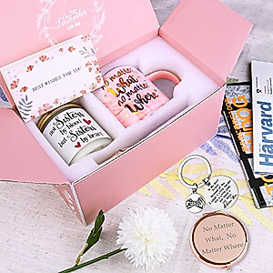 Birthday Gifts for Women, Scented Candles & Coffee Mug Best Friends Gift Box Basket Gifts Set for Women Mom Sister Wife Female Coworke, Personalized Birthday Thank You Gifts Christmas Gifts for Her